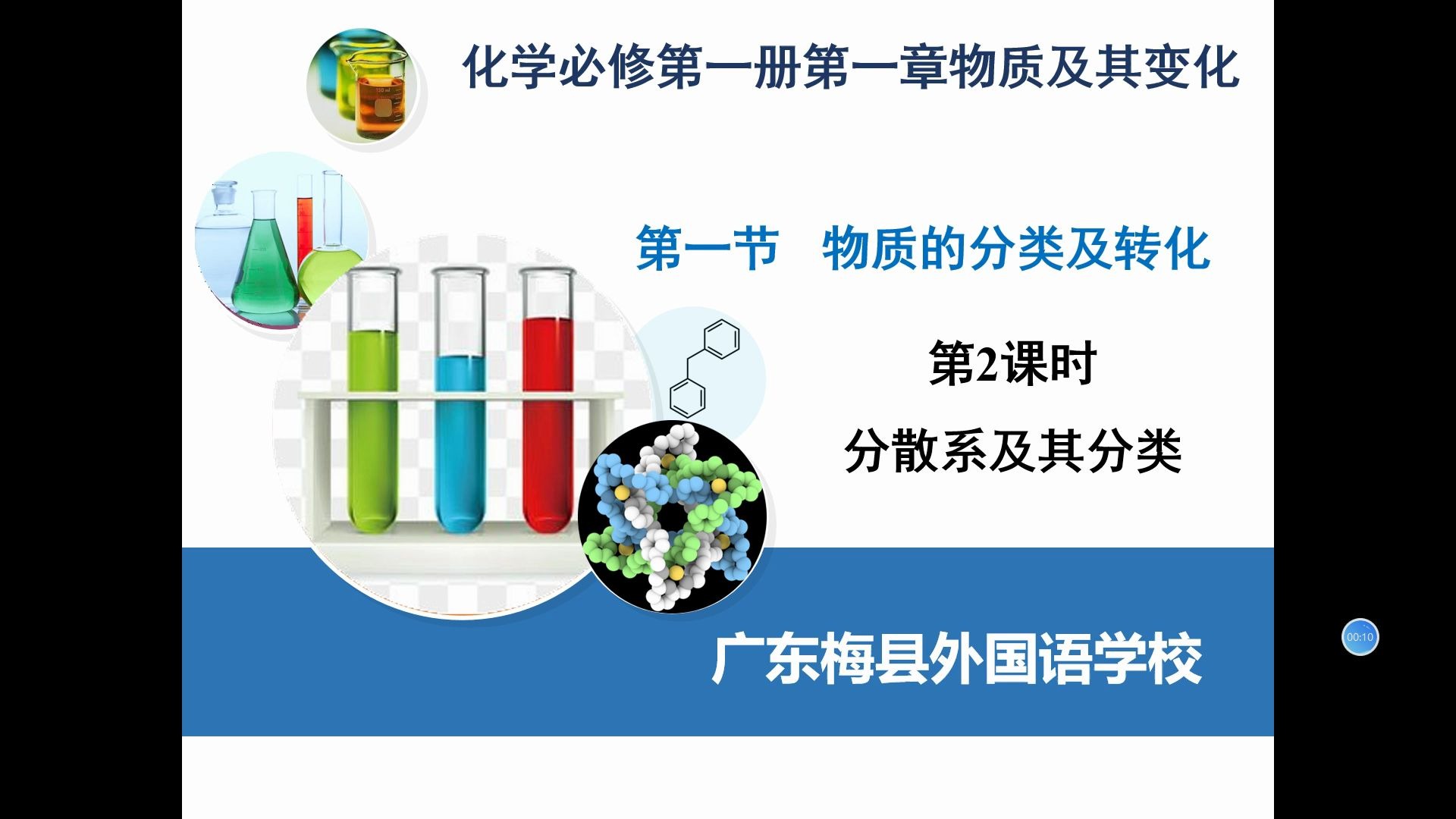 化学第一册第一章第一节物质的分类及转化 1.1.2 分散系及其分类