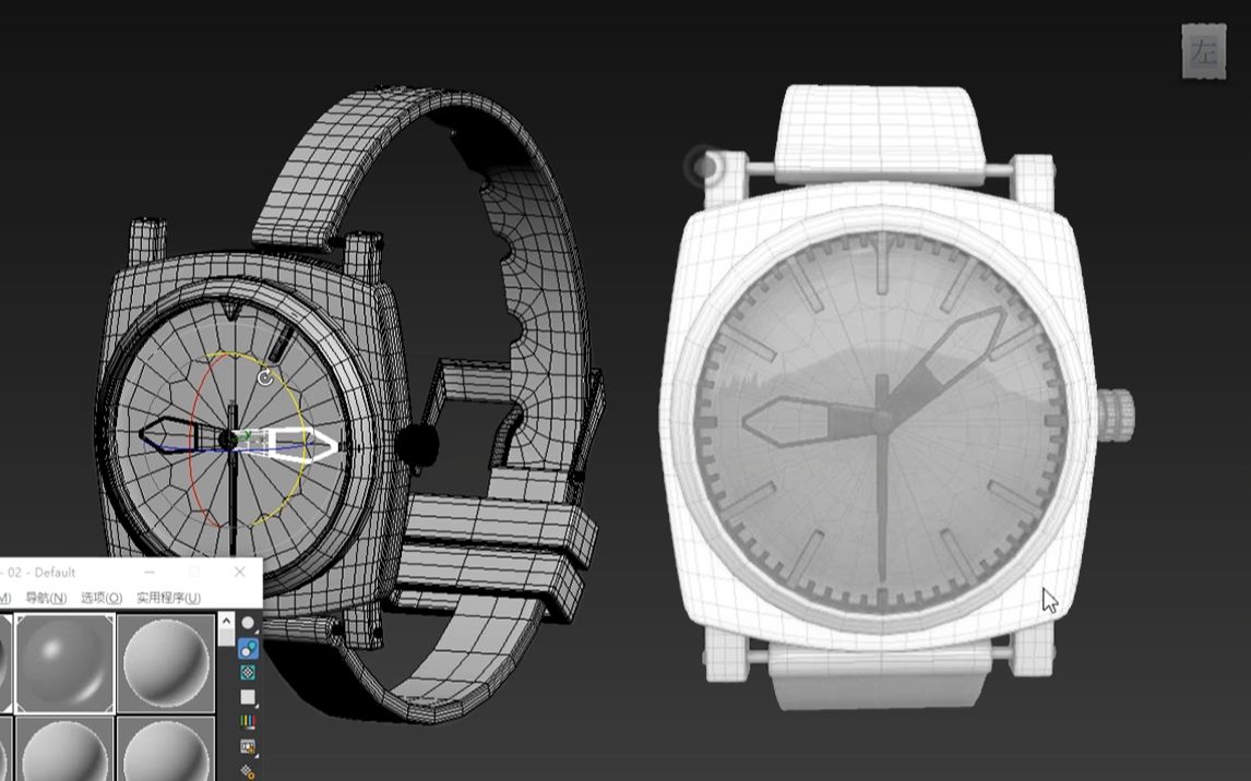 【3dmax次世代】次世代手表建模,模型+材质全流程教学