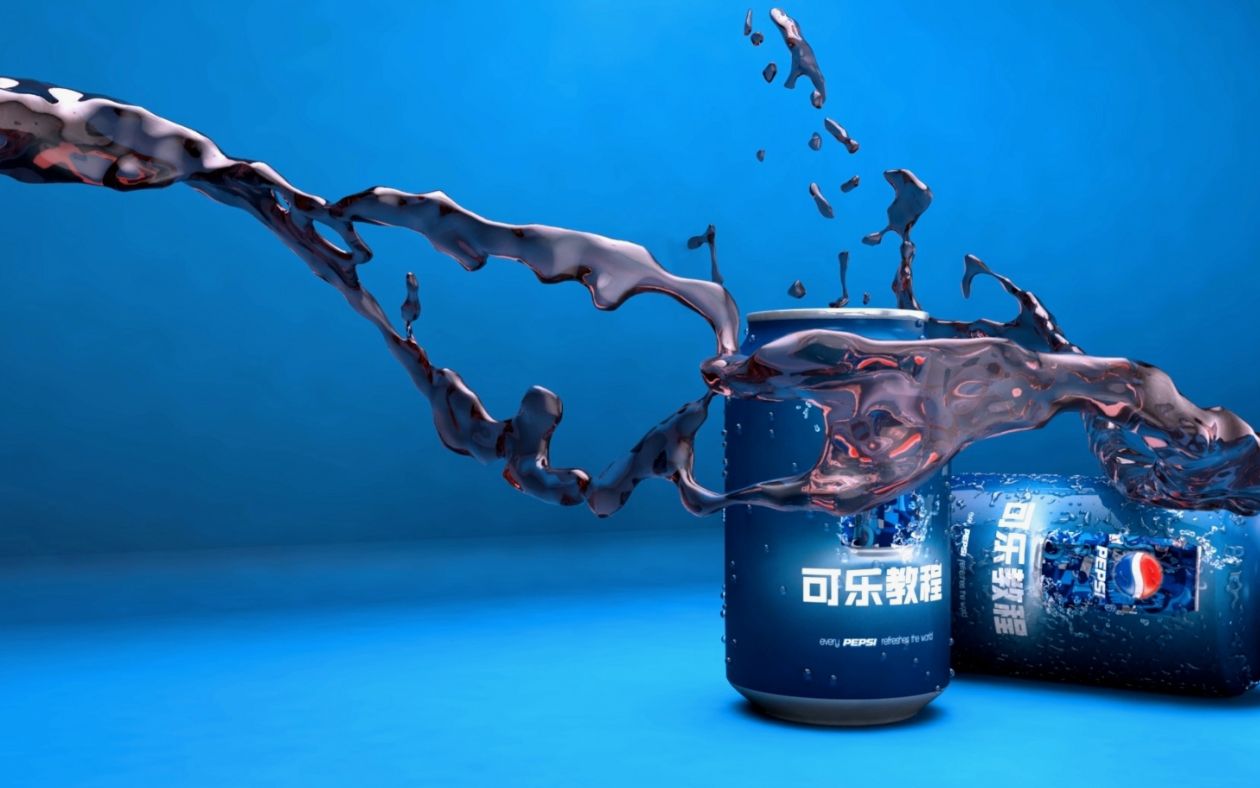 C4D制作瓶子上的水滴-超简单