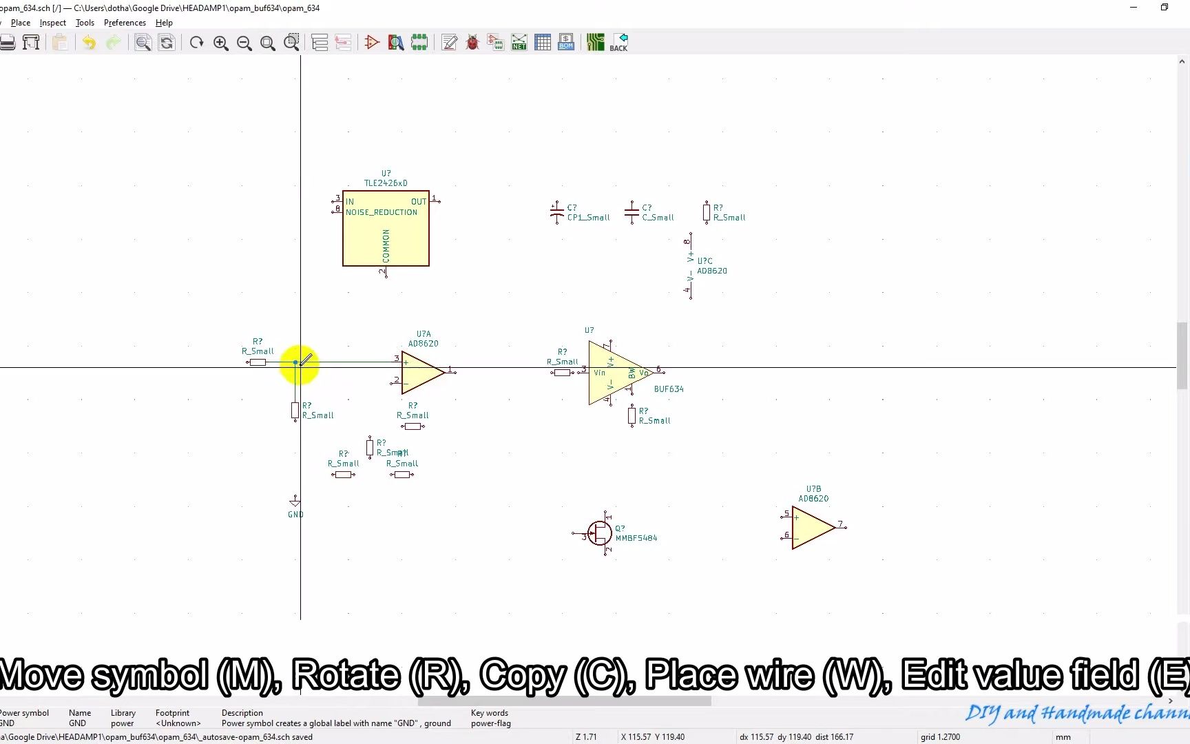 使用Opam buf634 DIY耳机放大器| 如何设计电路| Kicad教程
