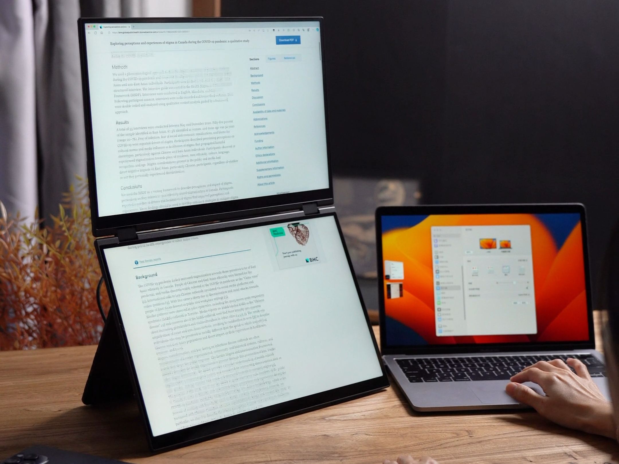 16寸双触屏显示器,笔记本外接屏就选它了