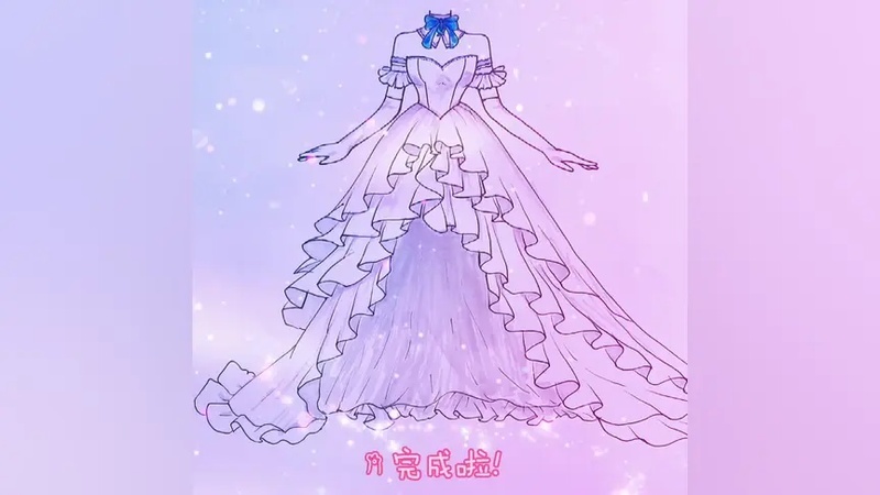 唐舞桐 的婚纱 手绘 简笔画 王冬儿 星座 ,小助手