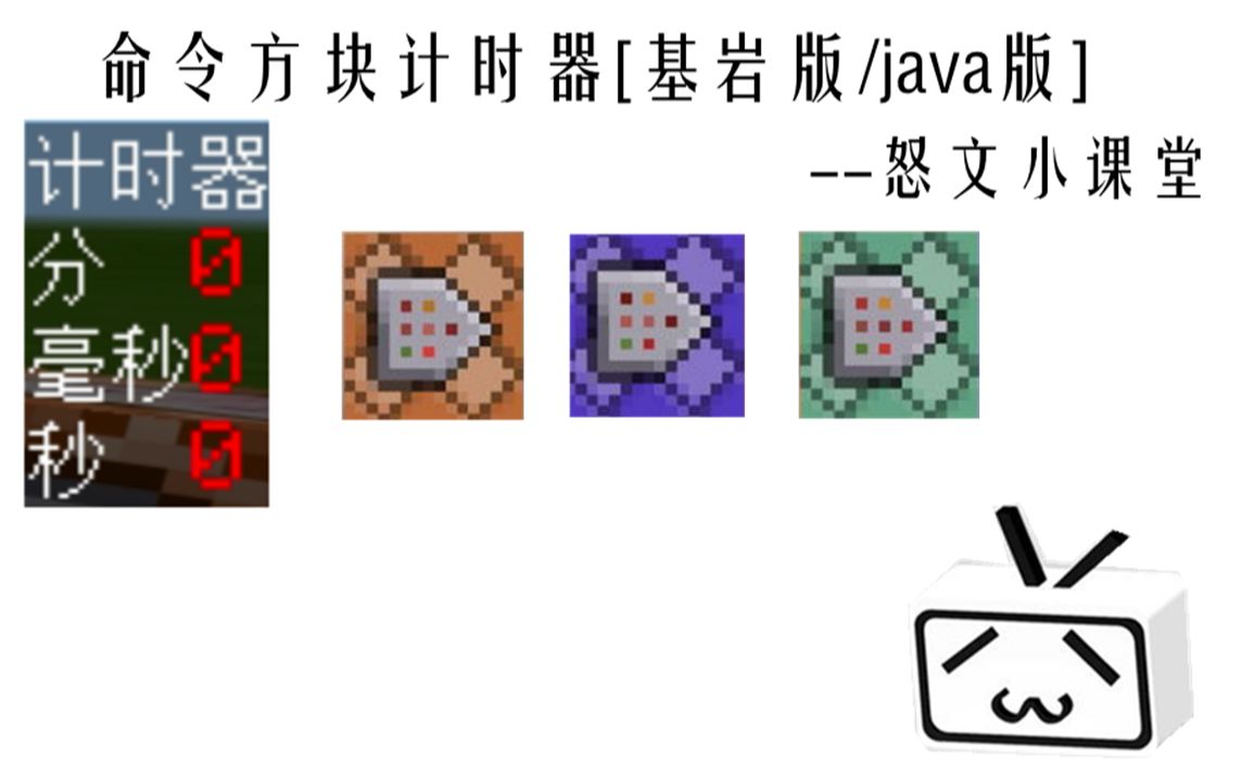 [怒文小课堂]命令方块计时器