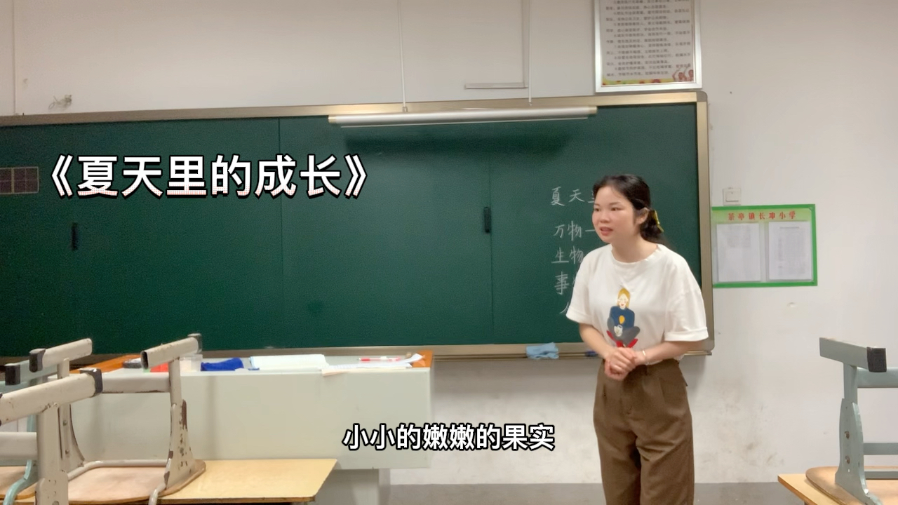 教师招聘片段试讲‖《夏天里的成长》第一课时