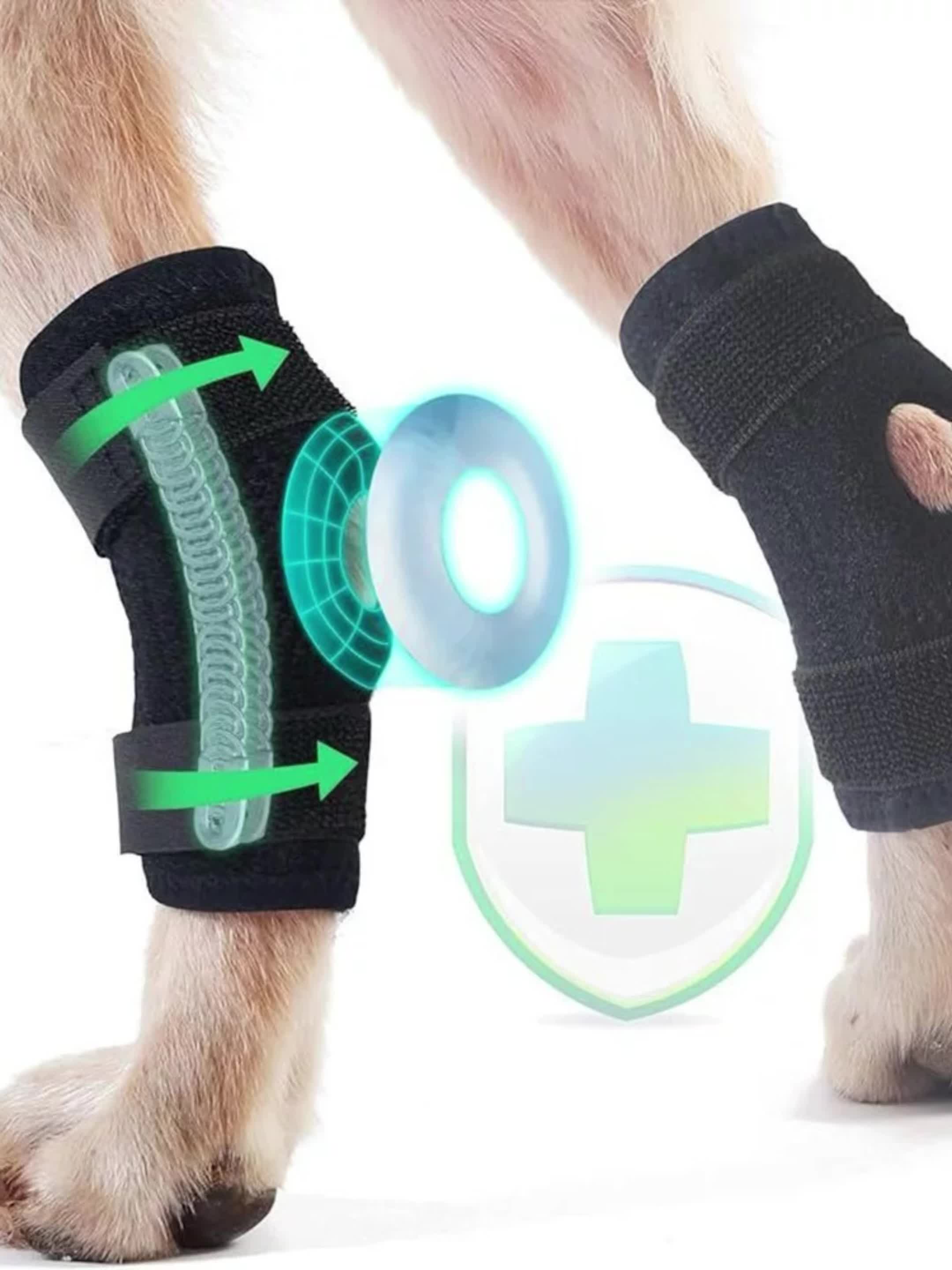 狗狗后腿绑带不下滑… 宠物骨折、髌骨脱位、关节扭伤?专用外固定...