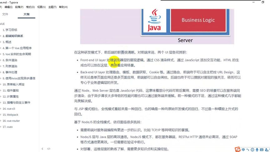 乐字节web前端网页开发框架Vue.js组件模块03_前后端分离的演变史