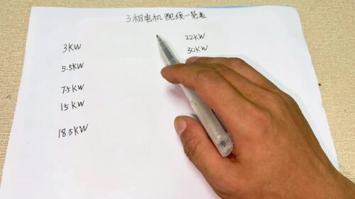 3相电机配电缆,用公式计算太麻烦,只需收藏这张表,一看便知