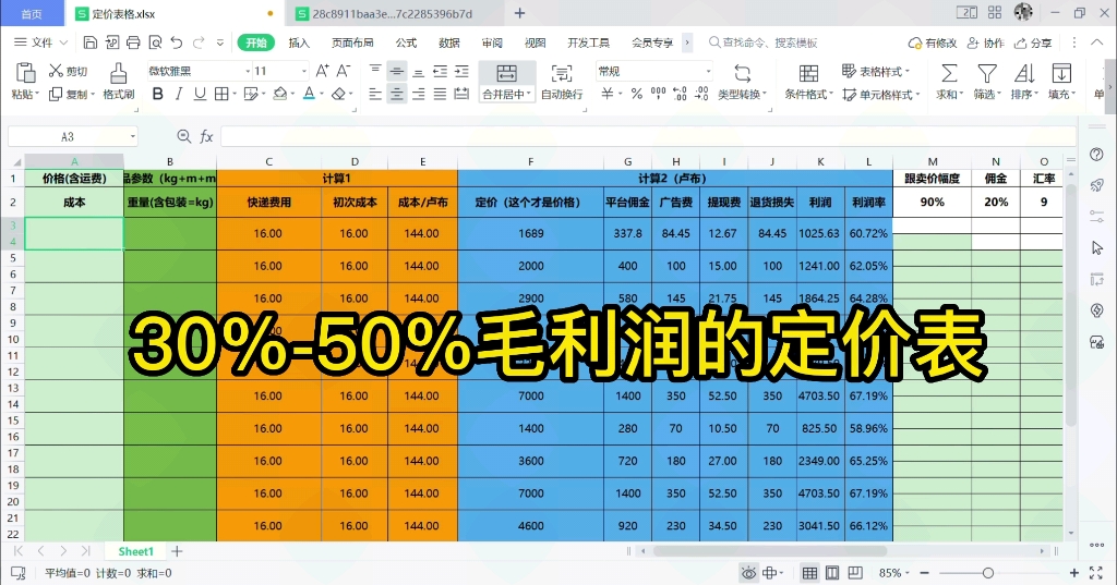 ozon定价表和如何选品,都为你们整理好了!