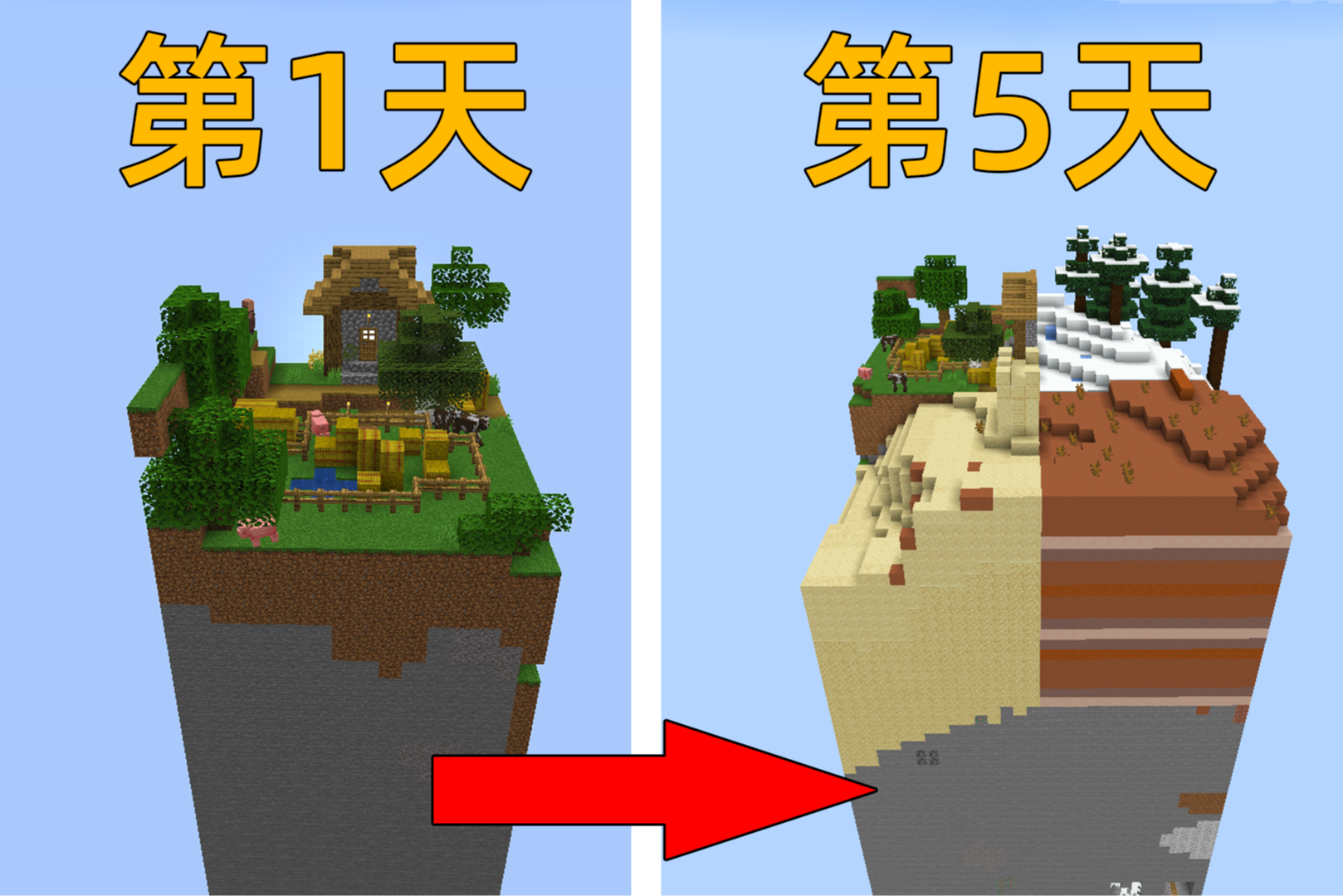 MC开局只有一个区块!但我可以创造地形?我能否还原世界?