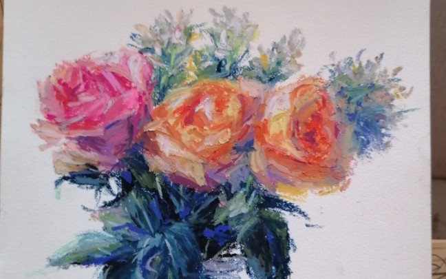 【油画棒】油画棒画花卉