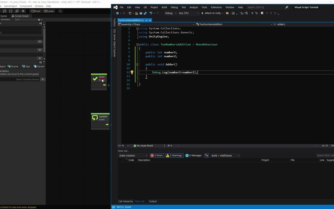 在unity的visual scripting中引用C#脚本