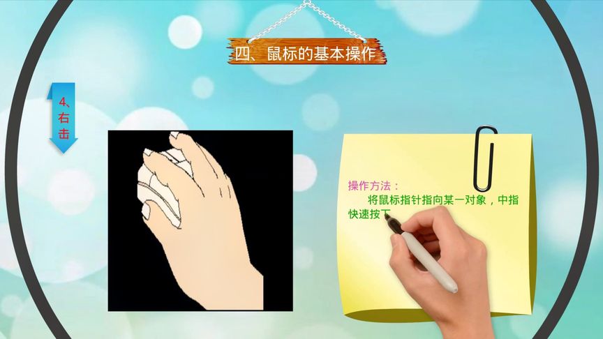 【动态ppt软件】教学课件:认识鼠标