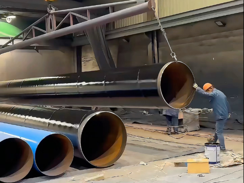 管道防腐喷涂机,管道外壁喷涂:斯博瑞SP400自动喷涂,喷涂机器人 #斯...