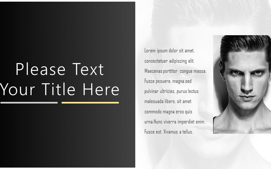 【3分钟,模仿一张PPT(4)】利用渐变色给小哥哥做一张帅气硬朗的封面...