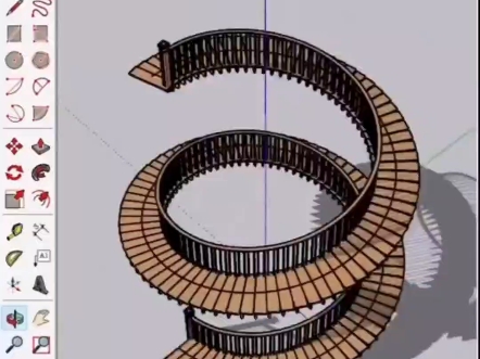 su怎么画螺旋楼梯?su插件免费分享#草图大师#sketchup