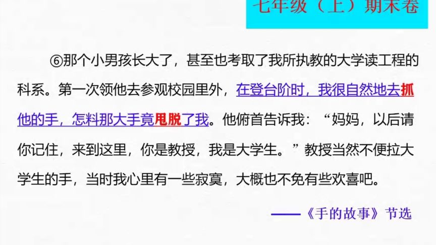 解读句中加点词语表达效果题
