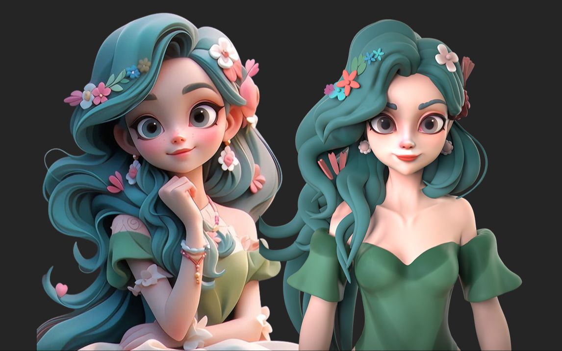 【zbrush雕刻】从零教你如何雕刻女性人物角色-脸部/头发/完整新手...