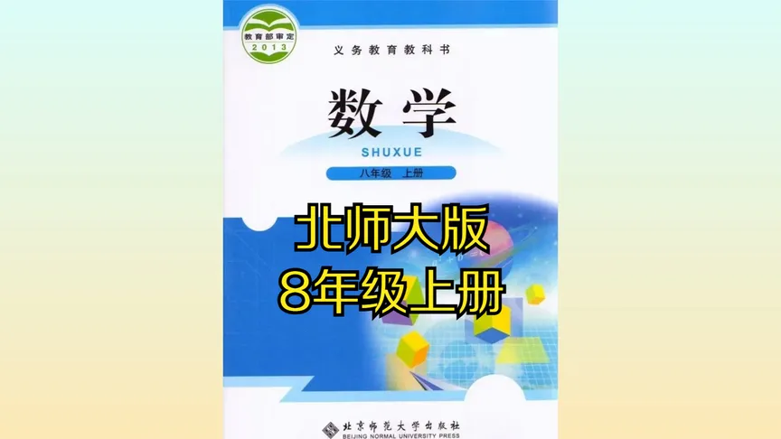 北师大版初中数学八年级初二上册同步课程视频