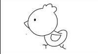 如何简单的画一只超萌可爱小鸡幼儿亲子简笔画