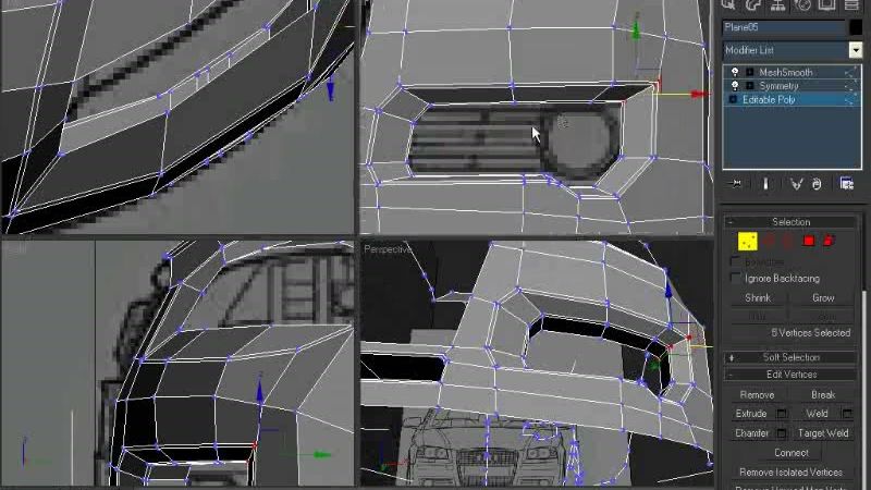 3Dmax国外大神奥迪A3建模教程