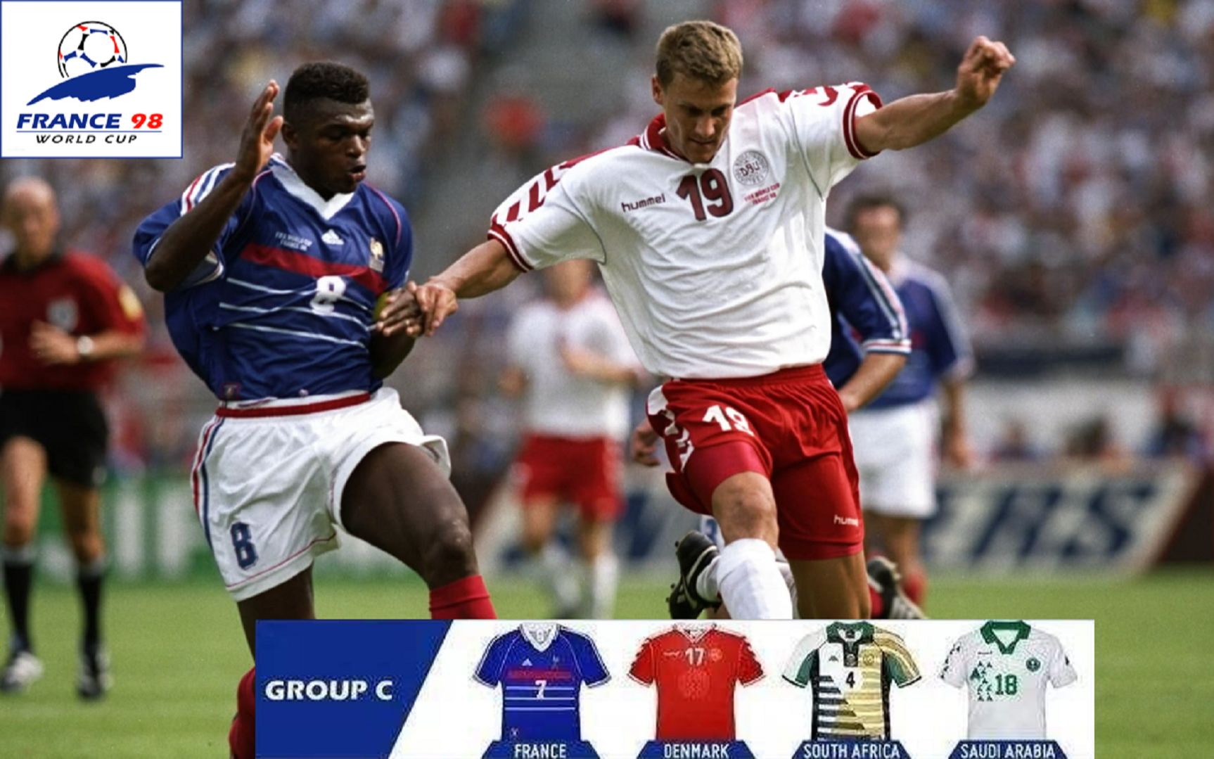 【世界杯】1998年法国世界杯-小组赛-C组-法国、丹麦、南非、沙特