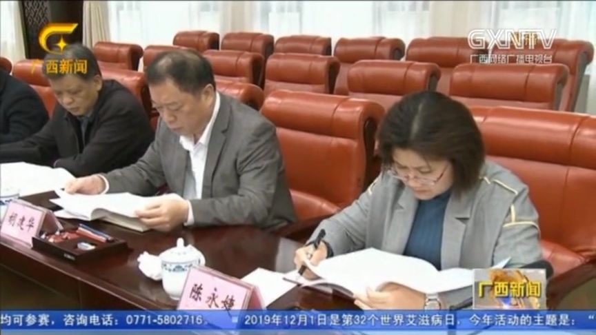 广西壮族自治区党委常委会召开会议, 鹿心社主持并讲话