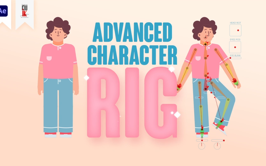 【AE教程】学习使用Duik脚本制作MG人物角色动作绑定Udemy – ...