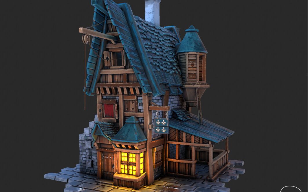 3D建模模型制作教程下,教你如何做房子卡线布线细节