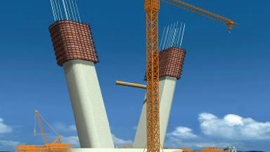 主塔爬模施工方案动画演示