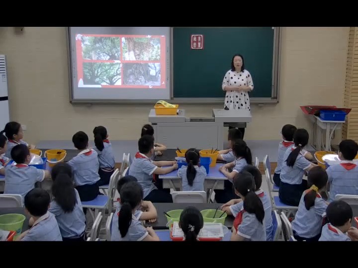 ...观看完整课例】部编湘美版小学美术六年级上册《美丽家园》优质课...