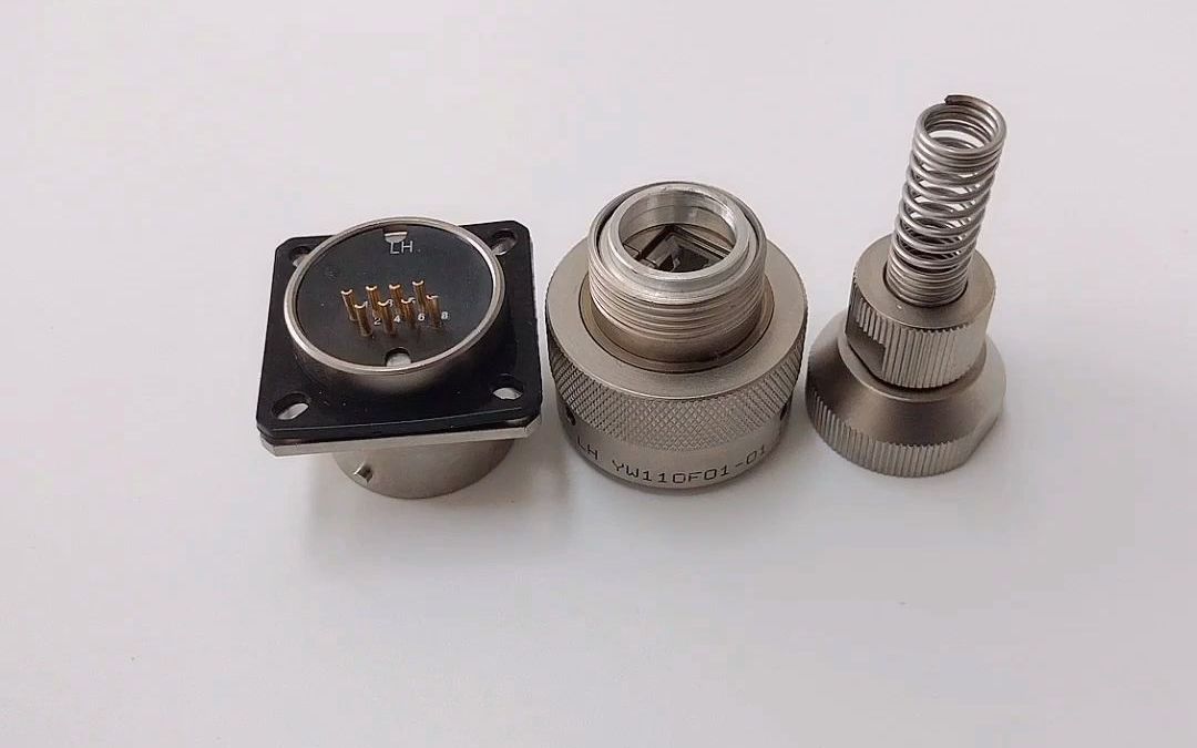 YW110F01-01 YW120F01网线高速差分网口连接器航空插头接插件8芯
