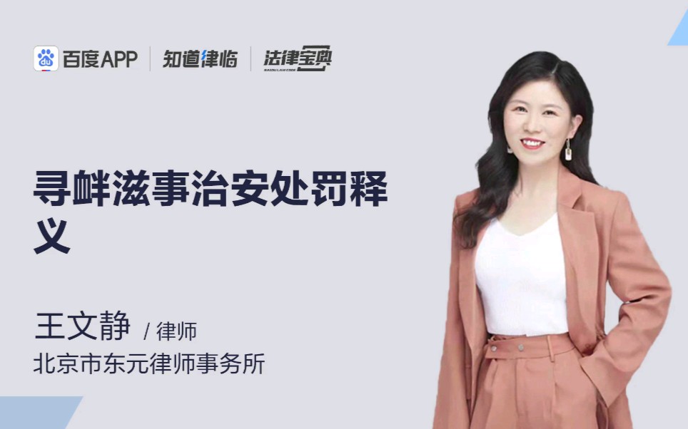 寻衅滋事治安处罚释义