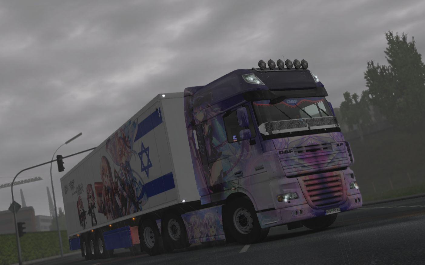 欧洲卡车模拟2原速原声POV不莱梅→加里宁格勒 春田太太货柜mod巡礼