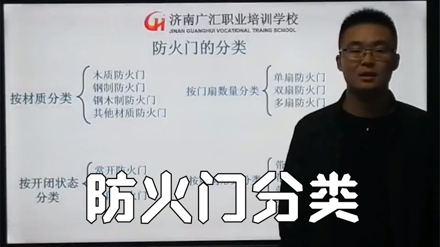 消防设施操作员培训之防火门的分类方式你了解吗?