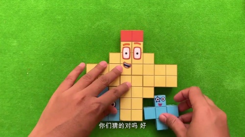 快来帮帮我!将数字人全部拼成俄罗斯方块