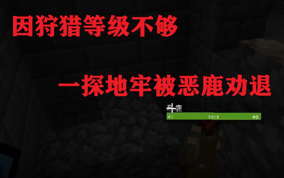MC虚无联机11:金合欢地形找到地牢,却因为狩猎等级不够被劝退