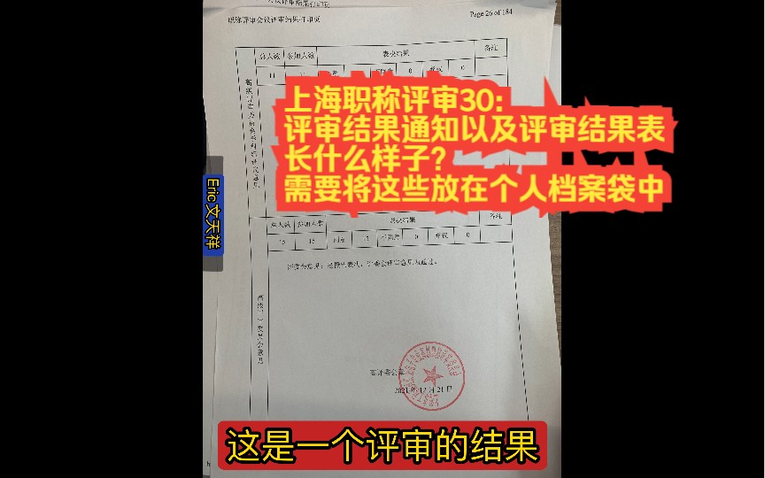 上海职称评审30:评审结果通知以及评审结果表长什么样子?这些材料...