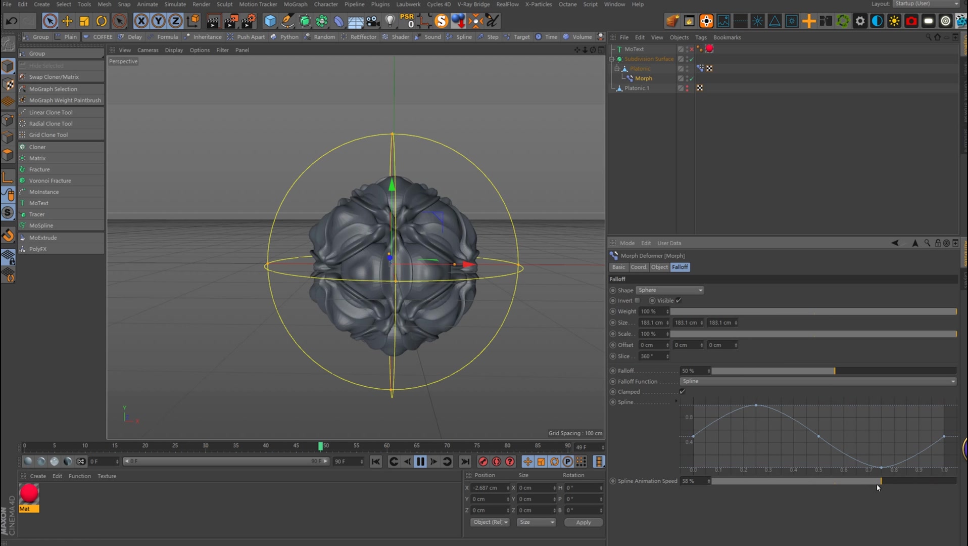 【原创教程】C4D TIP_01.三种方法制作模型相互转换变形效果