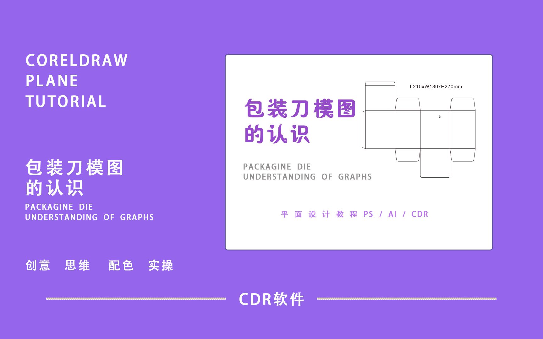 【CDR教程】包装设计展开图设计,包装刀模图的认识,包装设计流程