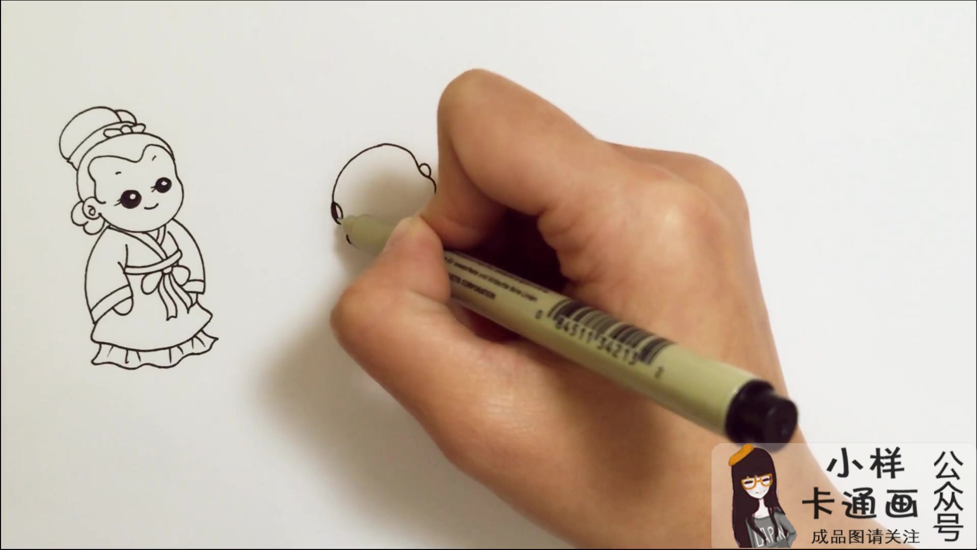 还在发愁古风人物简笔画怎么画吗?看看这个视频,难题就解决了!