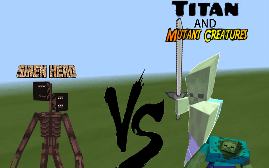 [我的世界addons]警笛头大战突变生物与泰坦僵尸