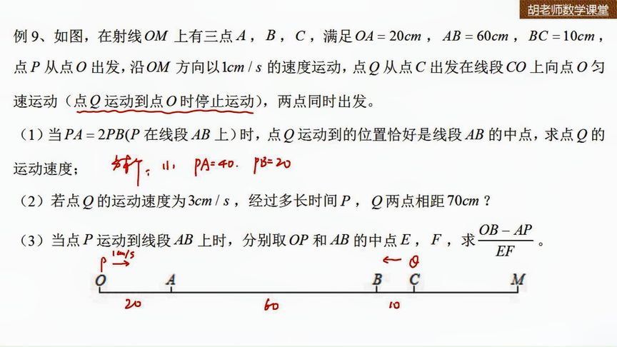 初一数学重难点,数轴动点题技巧
