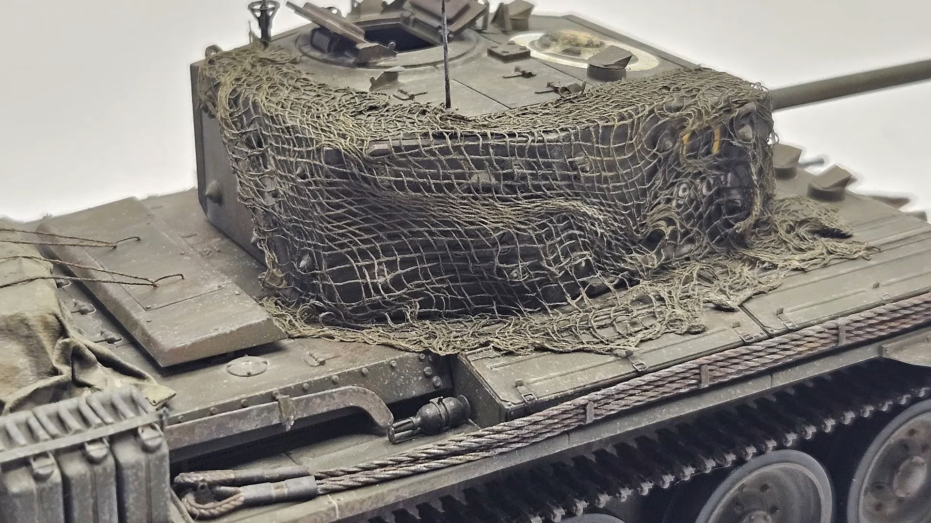 田宫 1/35 克伦威尔MK IV巡洋坦克模型Part.2渍洗旧化