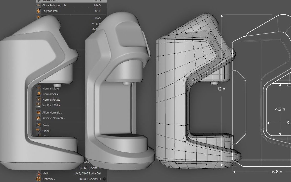 C4D工业设计建模实例技巧
