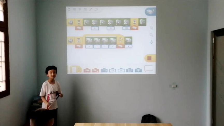 #少儿机器人编程教育 程序讲解,玛酷宝宝棒棒哒[强][强][强]