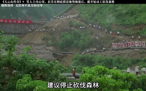 男人立功心切,在没有彻底摸清地势地貌后,就开始动工砍伐森林