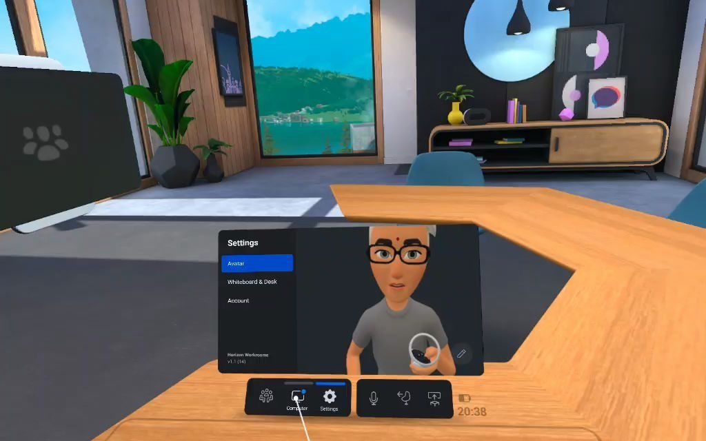 oculus quest2在VR世界办公的体验-Meta workrooms