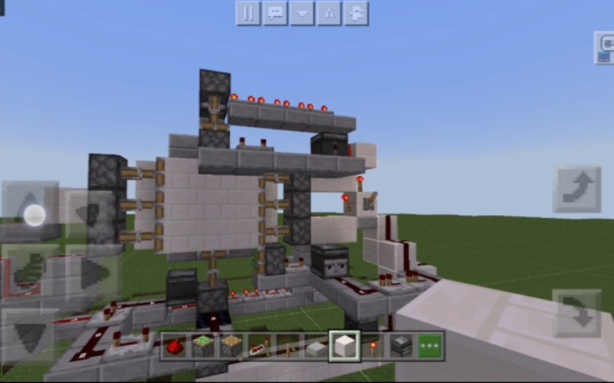 我的世界一次造3×3红石门