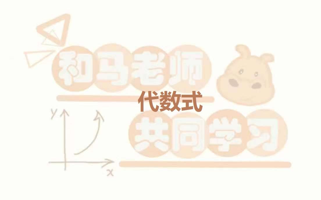 七年级数学整式的概念专题---代数式