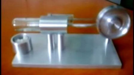 实拍,置换式,自制斯特林发动机模型